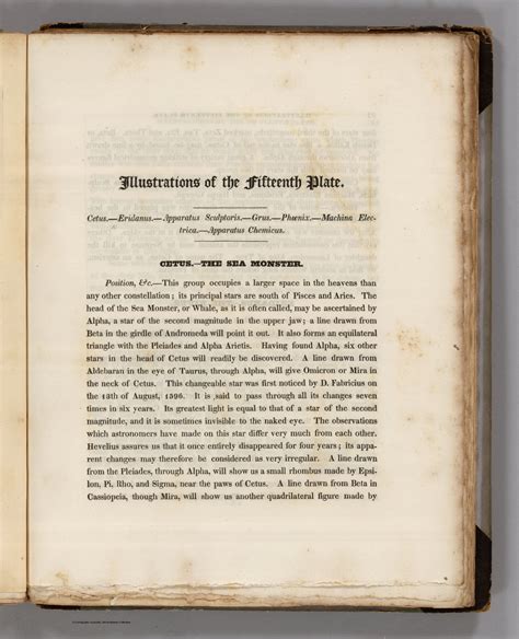 Text Page Cetus The Sea Monster David Rumsey Historical Map