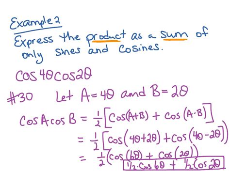 Section 77 Example 2 Math Trigonometry Trigonometric Identities