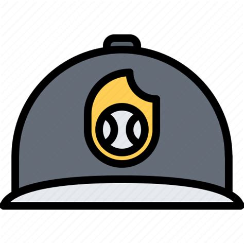 Baseball Cap Emblem Match Player Sport Team Icon