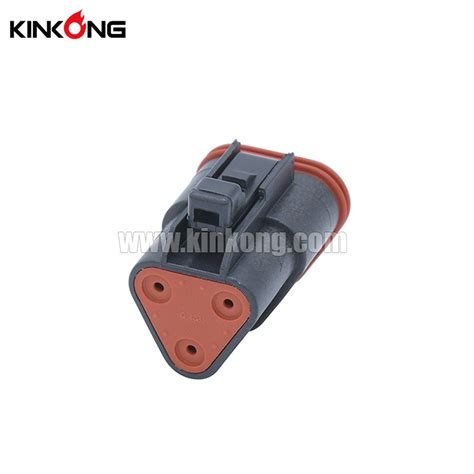 Dt06 3s E004 At06 3s Blk Female 3 Pins Electrical Plug Kinkong