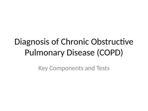 Copd Copd Presentation Presentation Pptx