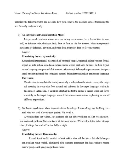 Translation Formal Dynamic Pdf