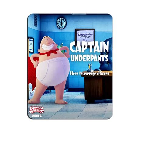 Captain Underpants Mouse Pad Natural Rubber Washable T Baganime