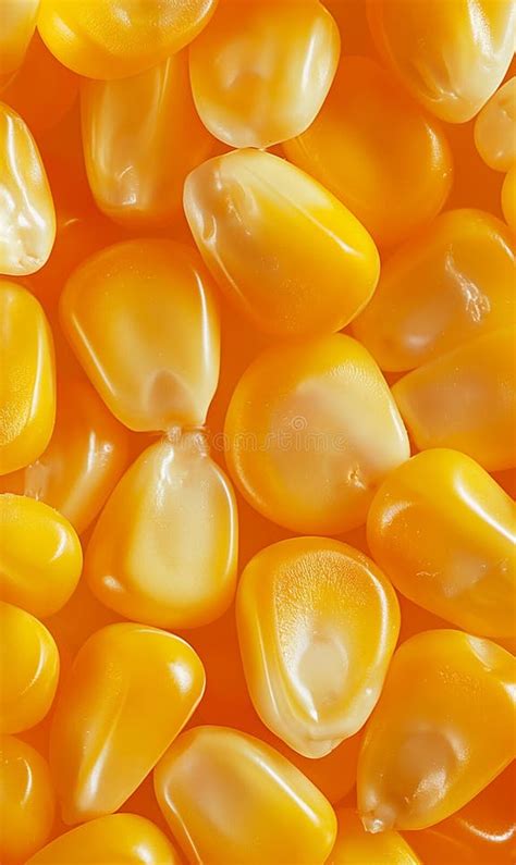 A Closeup Of The Corn Texture Showcasing Its Smooth And Slightly