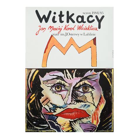 1985 Original Polish Theater Poster Witkacy Kostko Chairish