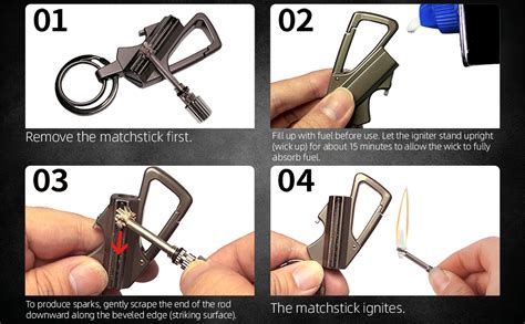 Permanent Match Bottle Opener Metal Keychain Lighter