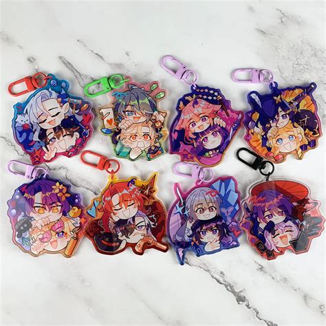 Genshin Hsr Headpat Keychains Yiling Gaytriarch