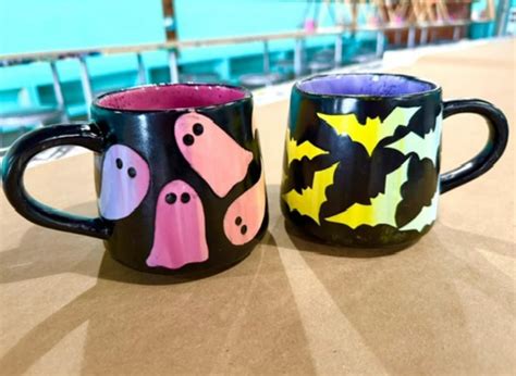 Spooky Blending Class Glazed Pottery