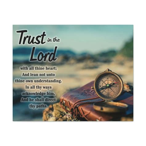Scripture Walls Nautical Compass Proverbs 35 Bible Verse Canvas