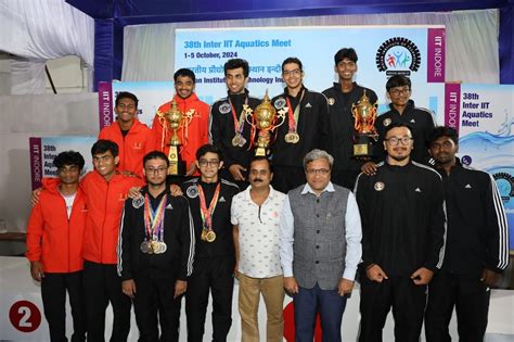 Indore 13 New Records Made At Inter Iit Aquatics Meet
