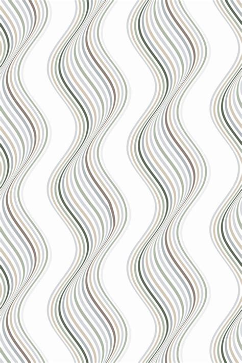 Neutral Waves Peel And Stick Wallpaper Or Non Pasted
