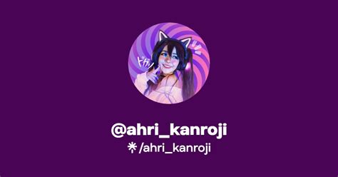 Ahri Kanroji Instagram Facebook Tiktok Twitch Linktree