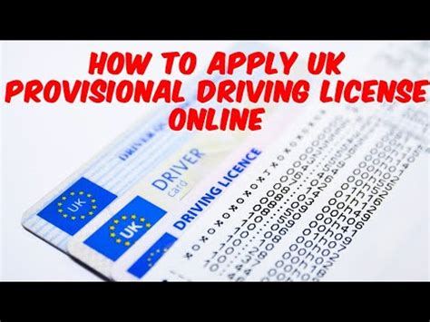 How To Apply Uk Provisional Driving License Online Step By Step