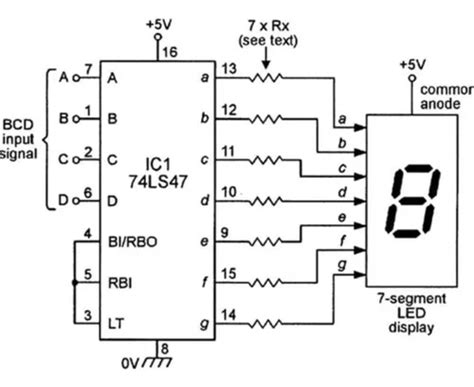 20 Piezas 74ls47 Ic 7447 Decodificador Bcd A 7 Segmentos Mebuscar