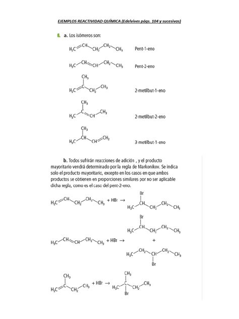 Ejemplos Reactividad Química Pdf