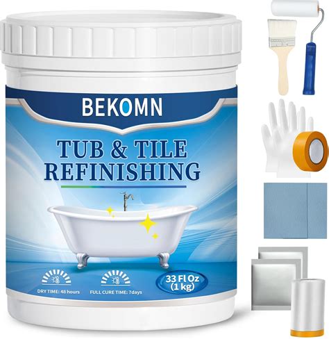 Bekomn Kit De Acabado De Pintura Para Tina Y Azulejos 32 Onzas Con