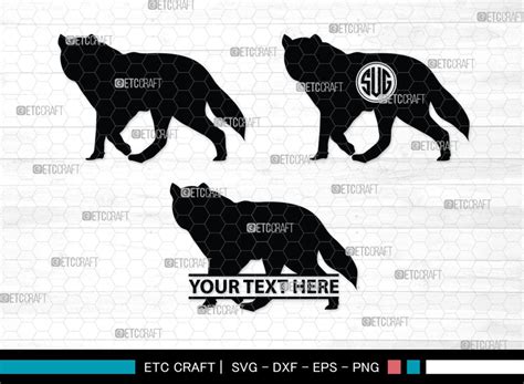 Wolf Monogram Wolf Silhouette Wolf Svg Growling Wolf Svg Howling Wolf Svg Wolf Head Svg