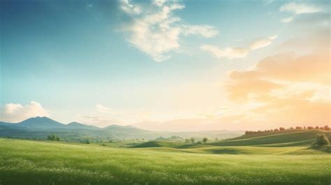 Premium Photo Peaceful Landscape Background