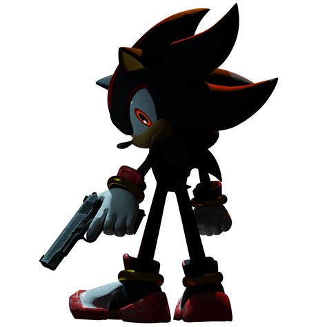How To Draw Shadow The Hedgehog With A Gun