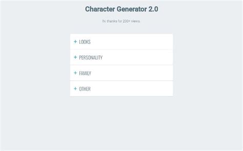 Character Generator 20