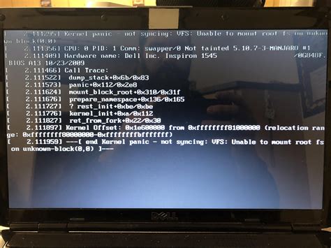Manjaro Kernel Error After Parrot Install Thoughts Rmanjarolinux