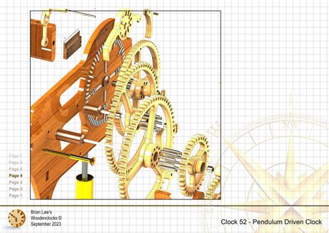 Clock 52 Pendulum Driven Clock Brian Laws Woodenclocks