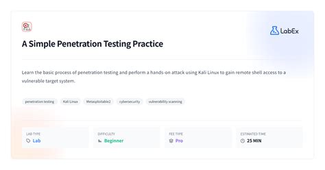 A Simple Penetration Testing Practice Labex