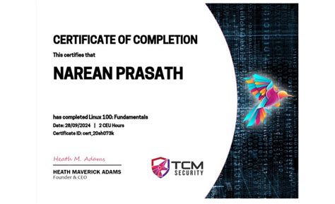 Narean Prasath A K On Linkedin Linux Cybersecurity
