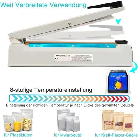 Thermoscelleuse Machine À Sceller Soudeuse Sac Plastique 400mm
