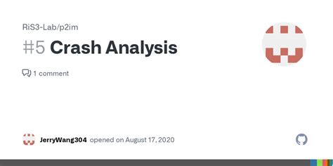crash analysis · issue 5 · ris3 lab p2im · github