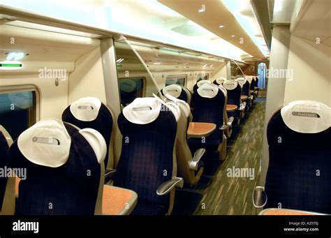 Interior Of A First Class Carriage On A Virgin Pendolino Train From