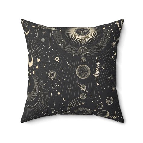 The Galaxy Spun Polyester Square Pillow Etsy