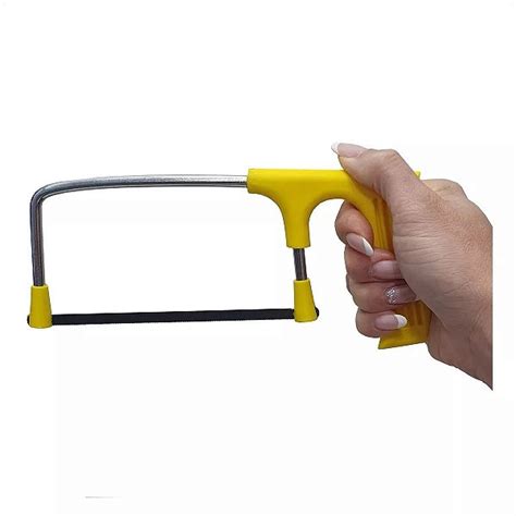 Arco De Serra Tico Tico Manual Com 5 Lâminas Aço Carbono Bragante Ferramentas