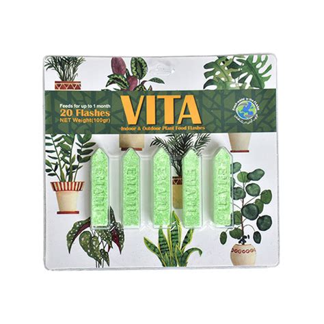 قیمت و خرید فلش کود رشد رویشی گل آپارتمانی امامی مدل ویتا بسته 5 عددی
