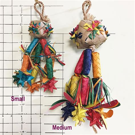 All Natural Bird Toys Firecracker Small 3 X 3 X 10