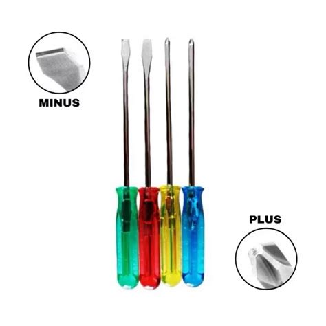 Jual Obeng Set 4 Pcs Plus Minus Multifungsi Obeng Bunga Poros Obeng