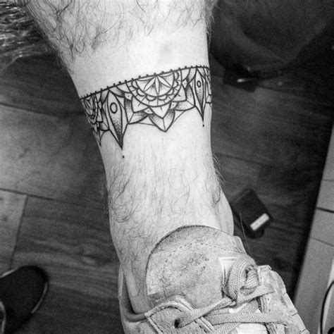 57 Cool Ankle Band Tattoos For Men