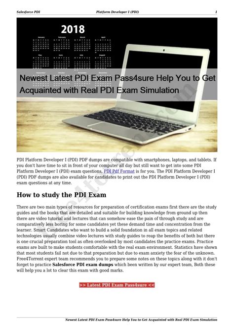 Ppt Newest Latest Pdi Exam Pass4sure Help You To Get Acquainted With Real Pdi Exam Simulation