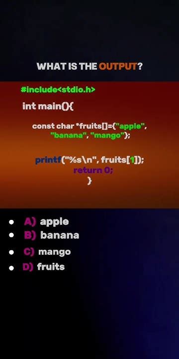 Subscribe And Comment Your Answer Coding Programming C Coder Reels Youtube