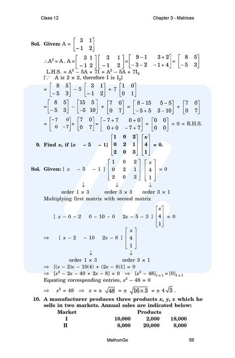 Ncert Solutions For Class 12 Maths Chapter 3 Miscellaneous Mathongo