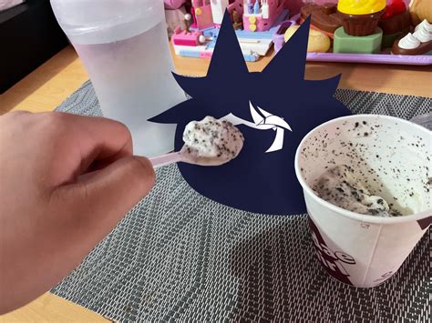 Miss Circle Eating Oreo Ice Cream By Myhappyute On Deviantart