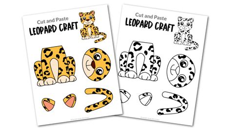 Free Printable Leopard Craft Template Simple Mom Project