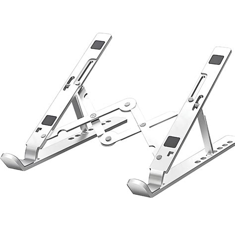 Kit 3 Suporte De Alumínio Ajustávelregulável Para Notebook Tablet E Macbook Escritório