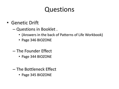 Ppt Genetic Drift Founder Effect Bottleneck Effect Powerpoint Presentation Id 3059987