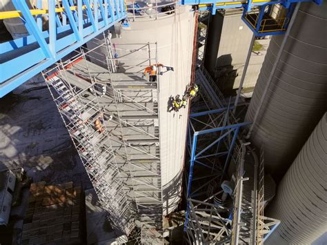 Repair Works On Golden Bay Cement Silos