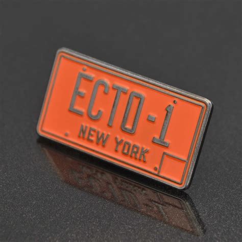 Ecto 1 License Plate Enamel Pin Etsy