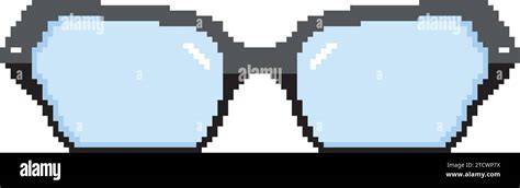 Pixelated Colored Eyeglasses Icon Vector Stock Vector Image And Art Alamy