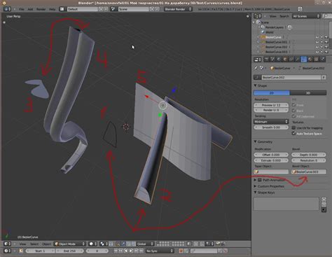 can t extrude curves path [blender 2 54] basics and interface blender