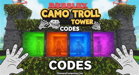 Roblox Camo Troll Tower Codes October 2025 25new Active Codes
