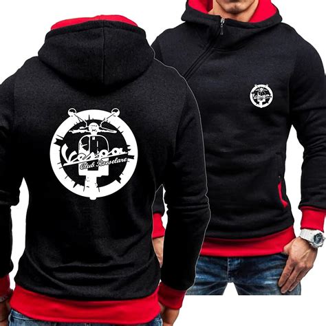 Clozam Herren Kapuzenpullover Mit Halbem Reißverschluss Pullover